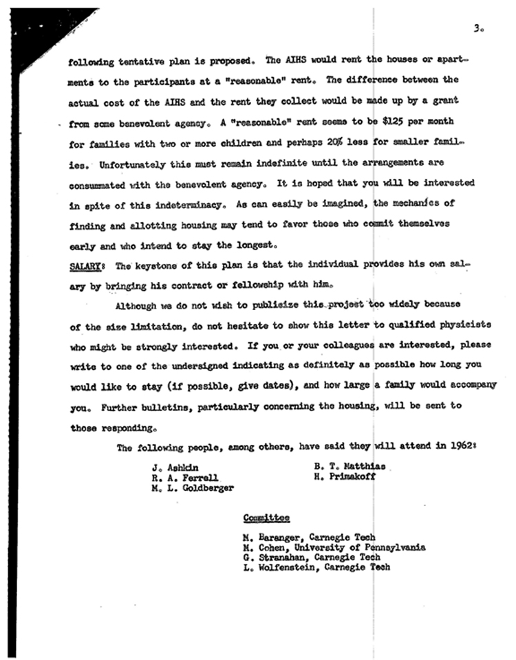 The First 35 Years - Aspen Center for Physics